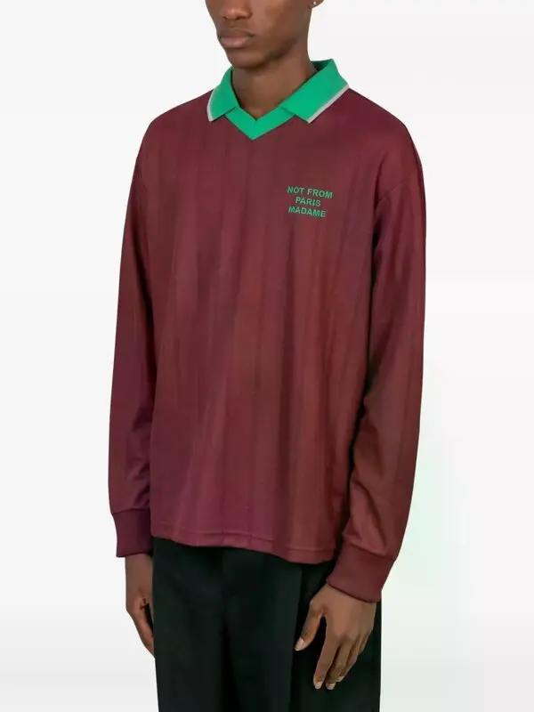 Drole De Monsieur Slogan Polo Shirt