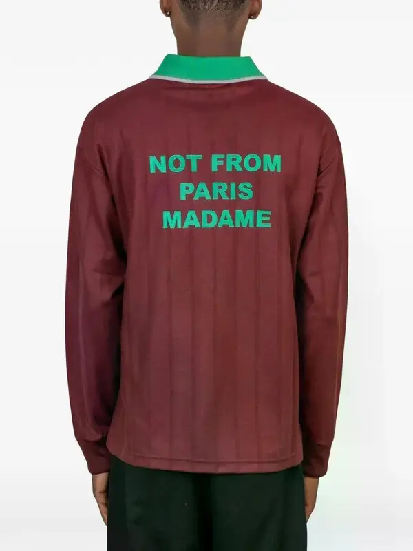 Drole De Monsieur Slogan Polo Shirt