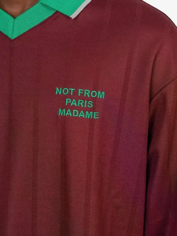 Drole De Monsieur Slogan Polo Shirt