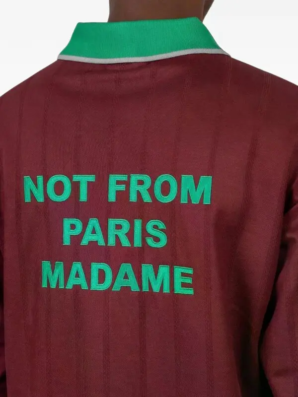 Drole De Monsieur Slogan Polo Shirt