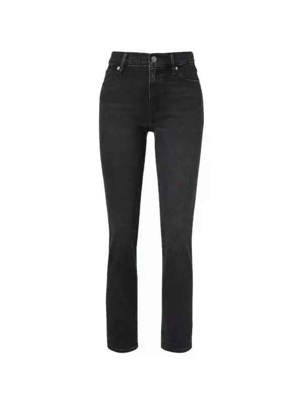 FRAME The Borrowed Straight-leg Jeans - Black