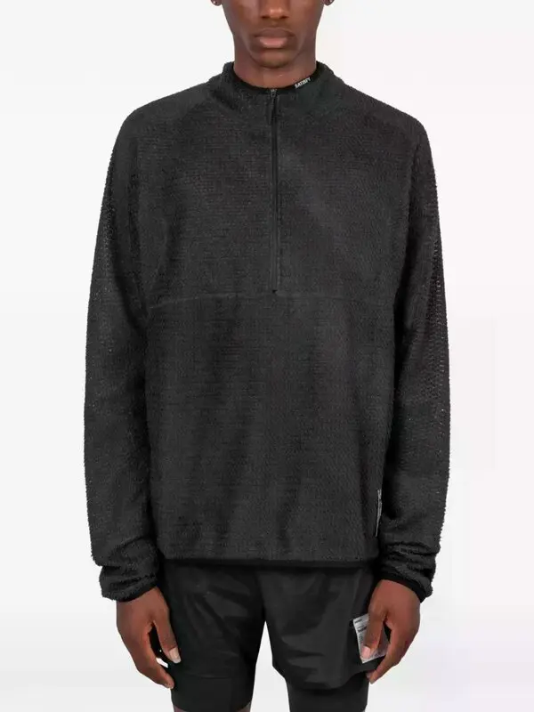 Satisfy Fuzzfleece Ad Half-zip Sweater - Grey