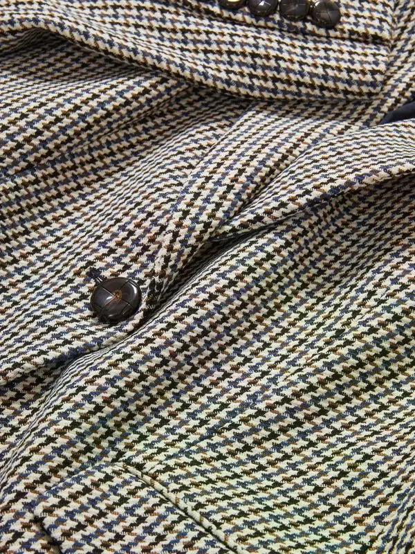 Veronica Beard Healy Houndstooth Single-breasted Blazer