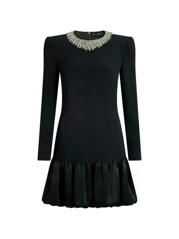 Jenny Packham Countessa Crystal-embellished Puff-hem Dress - Black