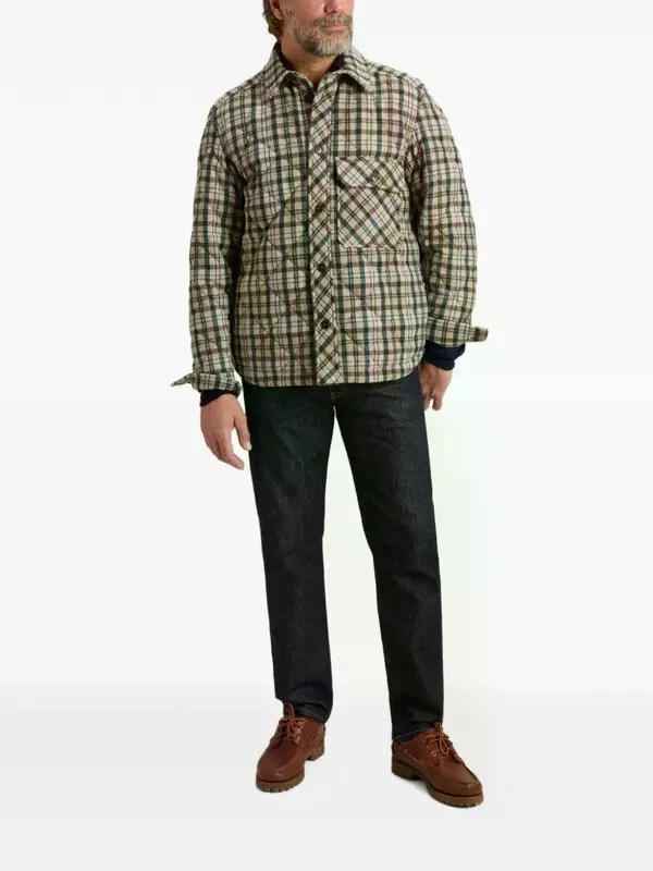 Woolrich Checked Quilted Jacket - Neutrals