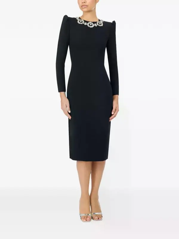 Jenny Packham Mantra Crystal-embellished Dress - Black