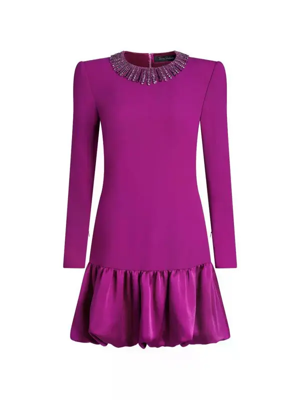 Jenny Packham Countessa Crystal-embellished Puff-hem Dress