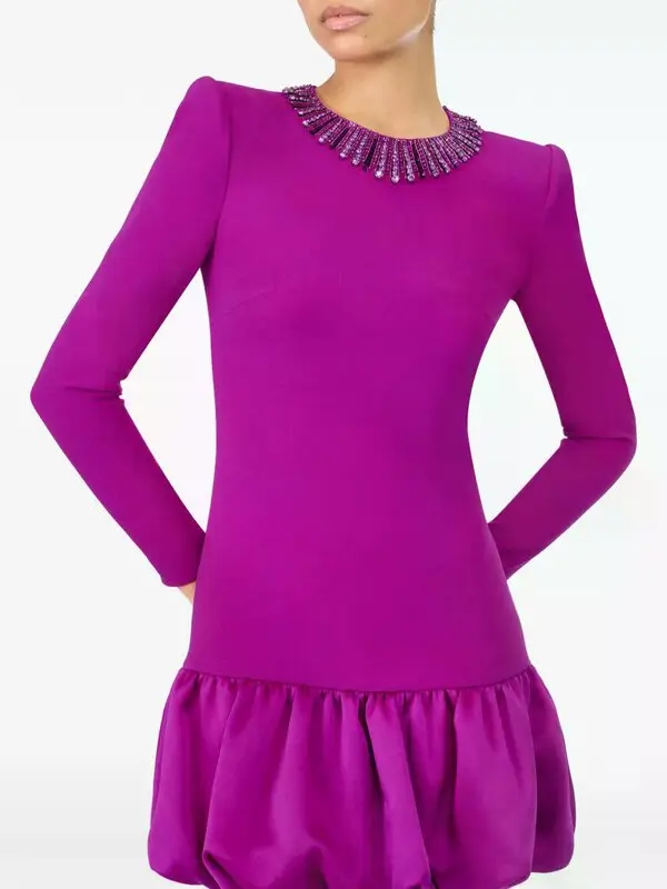 Jenny Packham Countessa Crystal-embellished Puff-hem Dress
