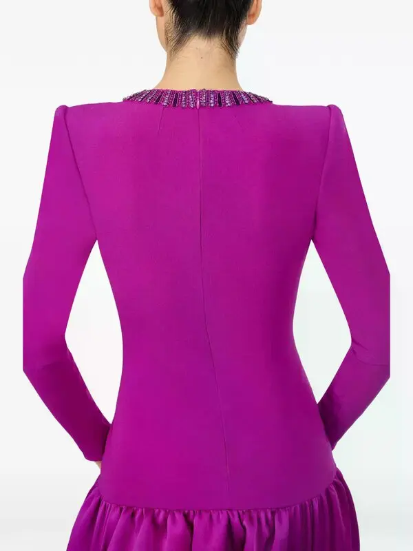 Jenny Packham Countessa Crystal-embellished Puff-hem Dress
