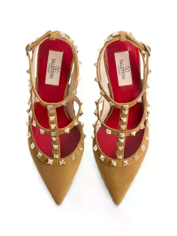 Valentino Garavani Rockstud Suede Pumps 100mm