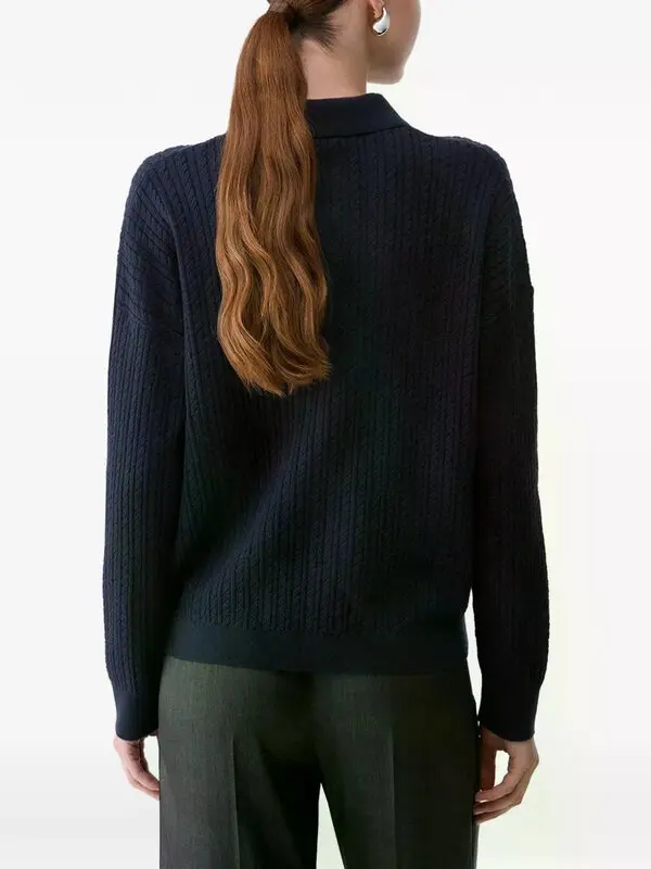 Liu Jo Knit Polo With Jewel Buttons