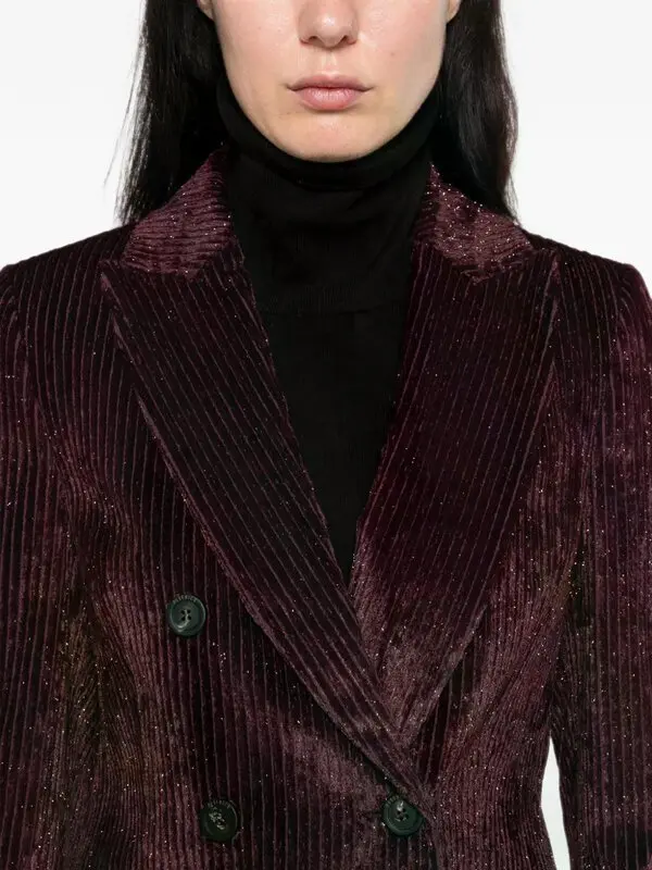 Peserico Double-breasted Corduroy Blazer