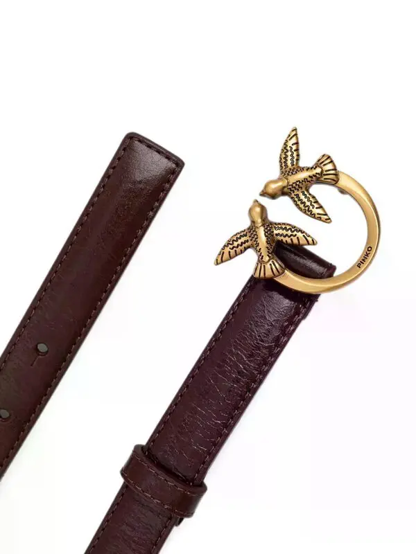 Pinko Love Birds Leather Belt