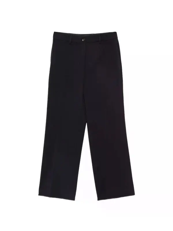 Seventy Straight-leg Cropped Trousers - Blue