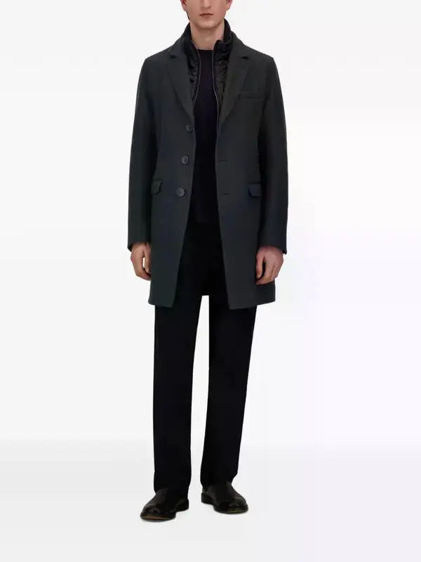 Herno Layered Single-breasted Coat
