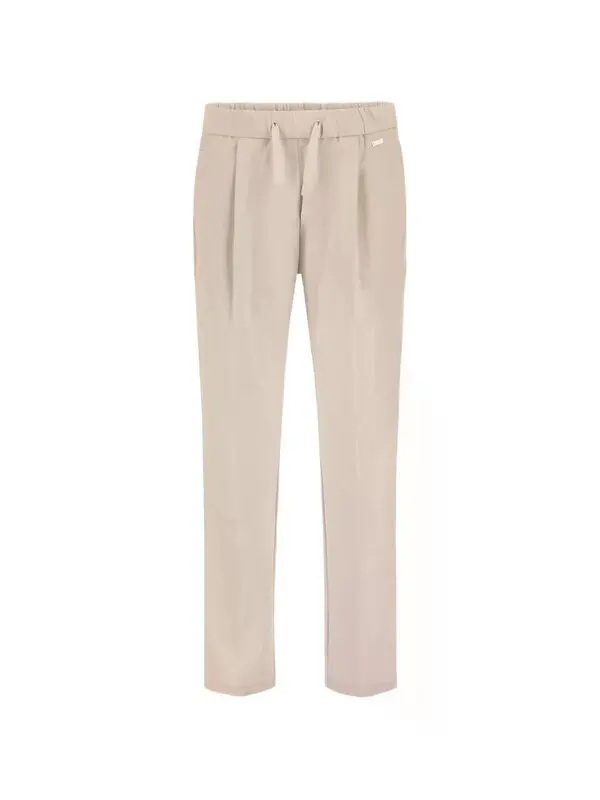 Herno Elasticated Drawstring-waist Straight Trousers - Neutrals