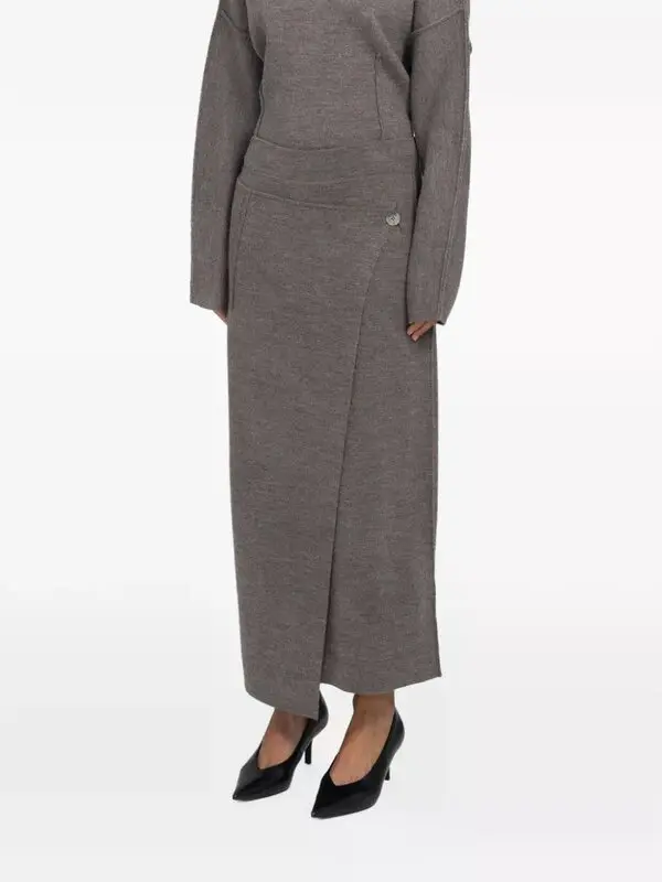 LAUREN MANOOGIAN Blanket Long Skirt