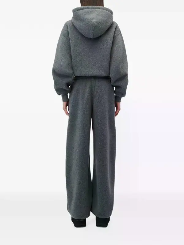 Alexander Wang Mid-rise Track Pant W/ Rhinestone Drawcord