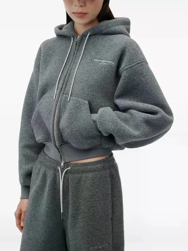 Alexander Wang Mid-rise Track Pant W/ Rhinestone Drawcord