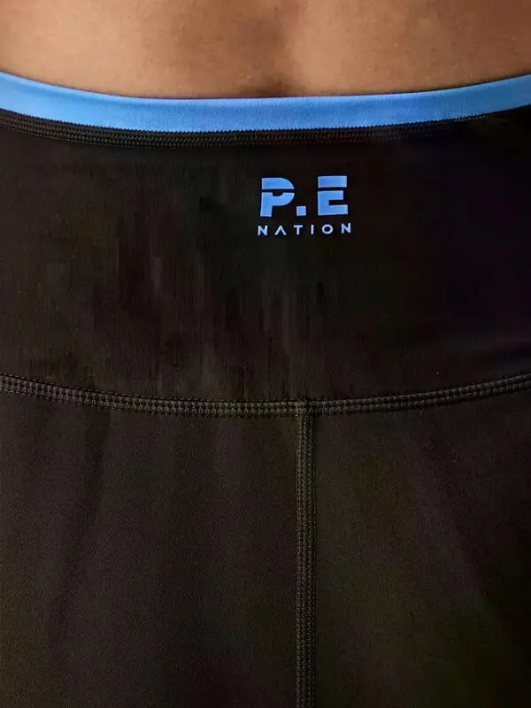 P.E Nation Vita Logo Print High-waisted Leggings