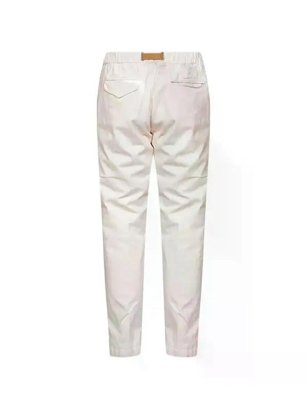 WHITE SAND Belted Tapered Trousers
