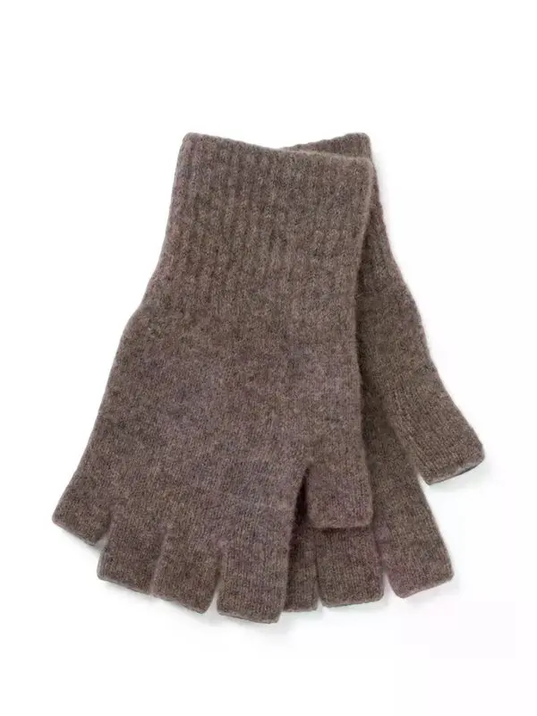 MARGARET HOWELL Mhl. Cut-off Gloves - Brown