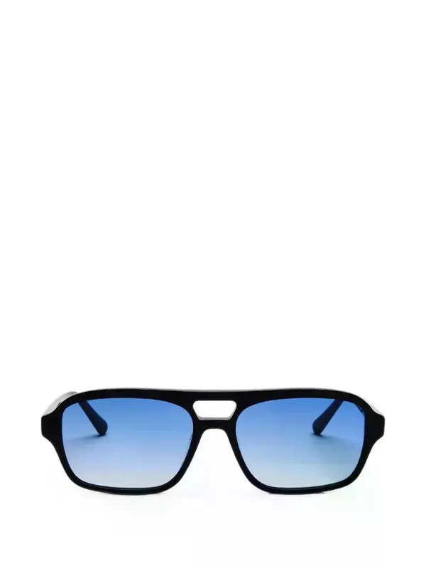 MESSYWEEKEND Burt Square-frame Sunglasses - Black