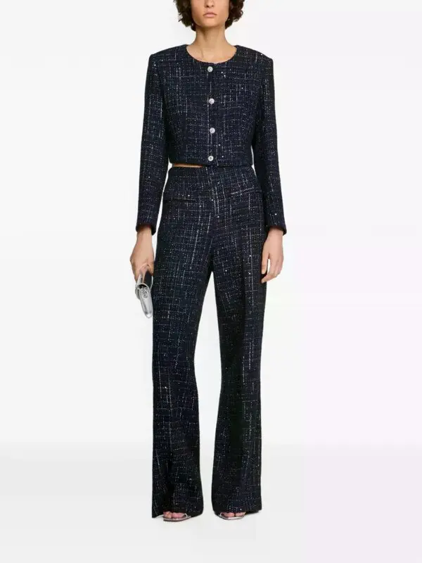 Sandro Tweed-effect Cropped Jacket