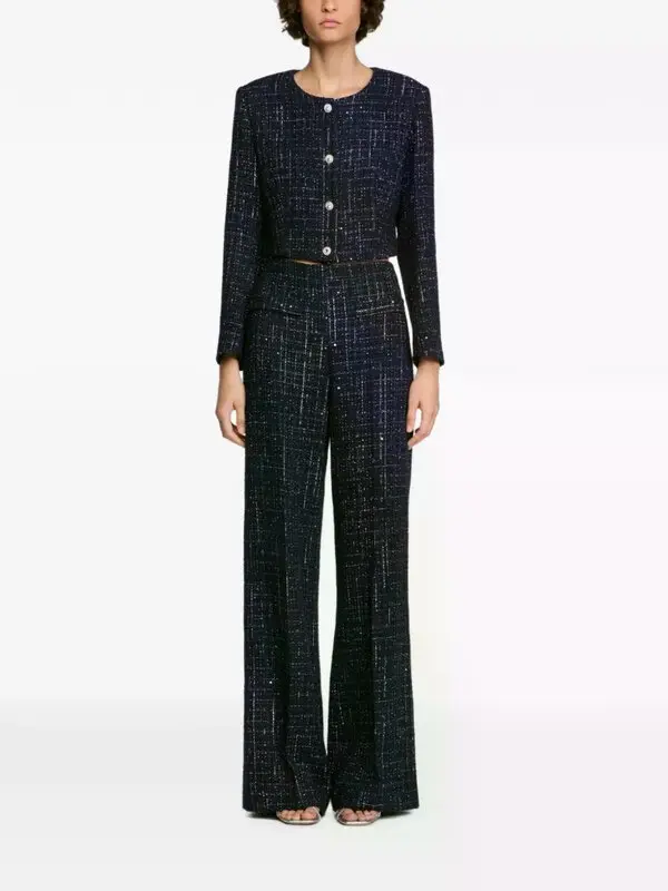 Sandro Tweed-effect Cropped Jacket