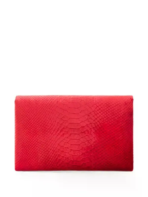 Elisabetta Franchi Velvet Shoulder Bag With Crocodile Print