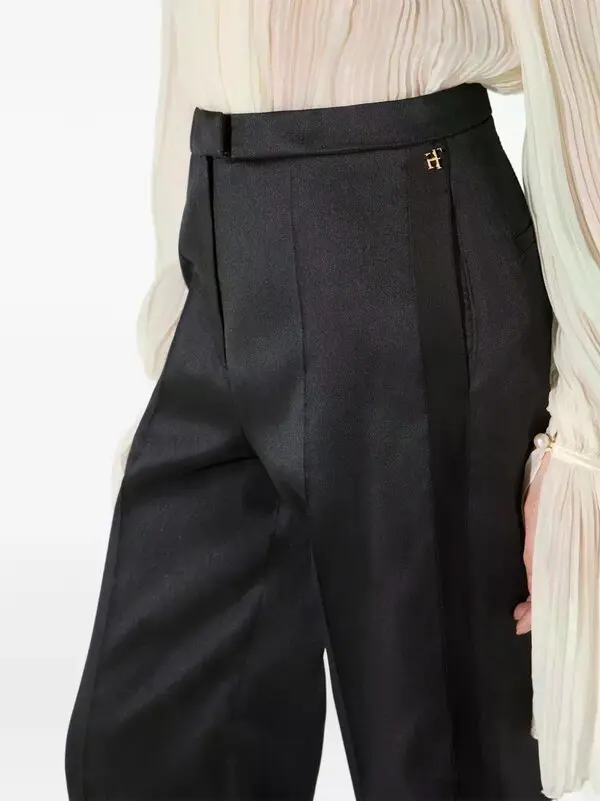 Elisabetta Franchi Gazar And Satin Trousers