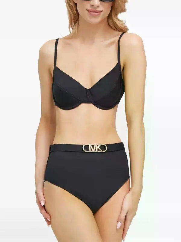 Michael Kors Underwired Bikini Top - Black