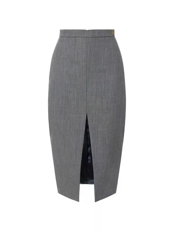 Elisabetta Franchi Wool Skirt - Grey