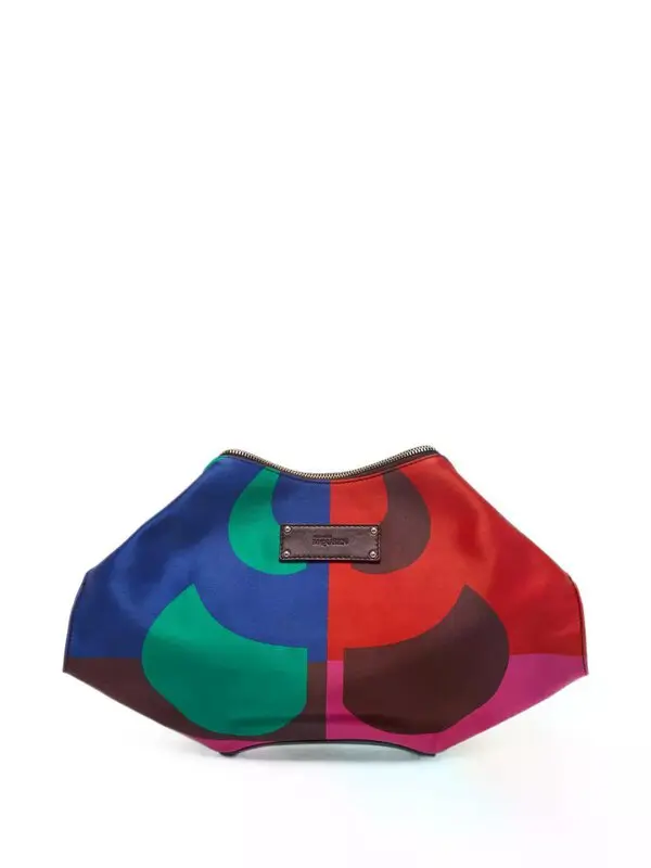 Alexander McQueen De Manta Printed Clutch Bag - Red