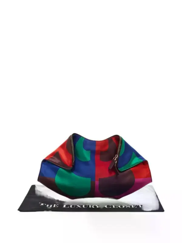Alexander McQueen De Manta Printed Clutch Bag