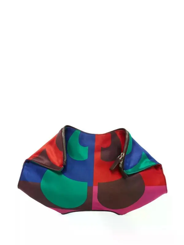 Alexander McQueen Abstract Print Clutch Bag