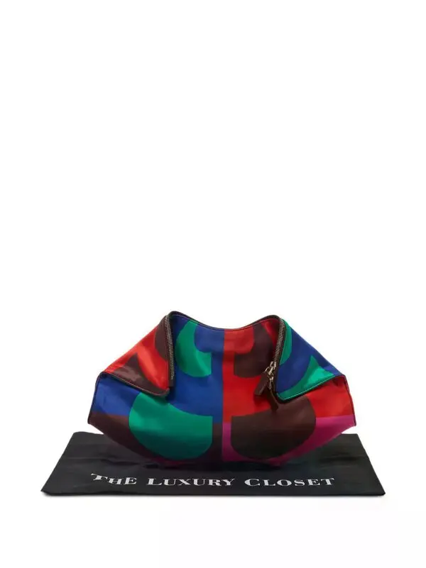 Alexander McQueen Abstract Print Clutch Bag