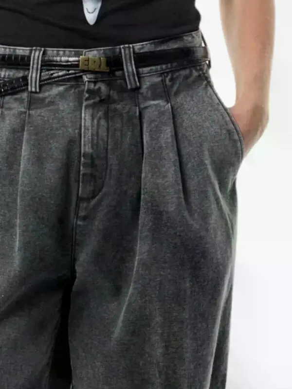 ERL Pleated Wide-leg Jeans