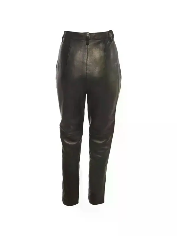Magda Butrym Wembley Leather Pleated Trousers
