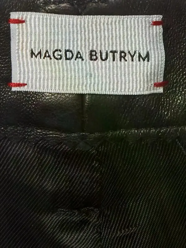 Magda Butrym Wembley Leather Pleated Trousers