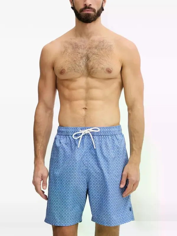Paul & Shark Paisley-print Swim Shorts