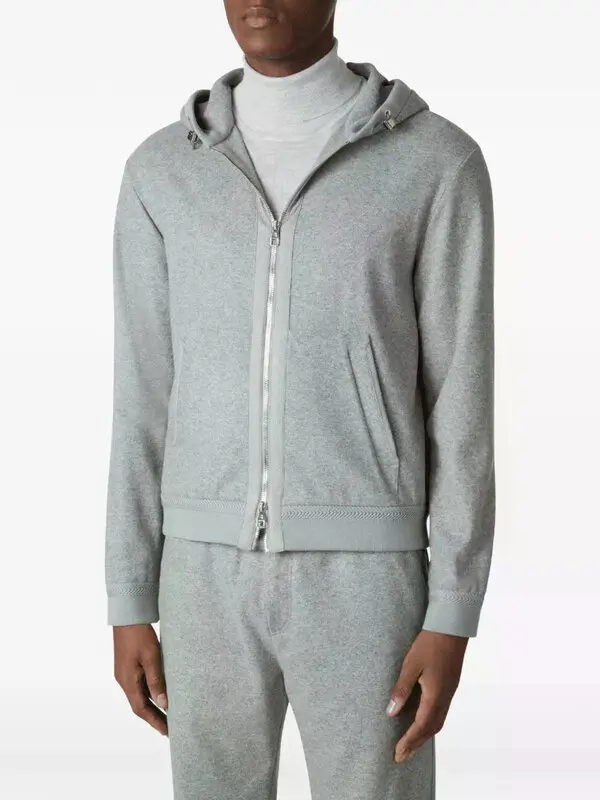 BRETT JOHNSON Zip-up Hoodie - Grey