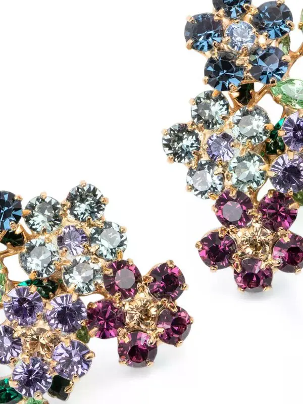 JENNIFER BEHR Isobel Floral Crystal-embellished Earrings