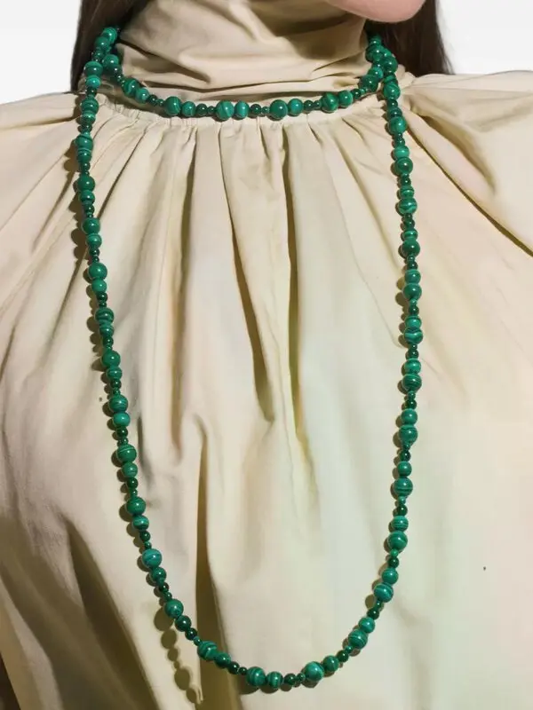 JENNIFER BEHR Veda Beaded Necklace - Green