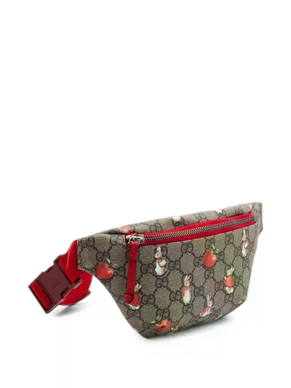 Gucci Gg Supreme Belt Bag With Peter Rabbit Print