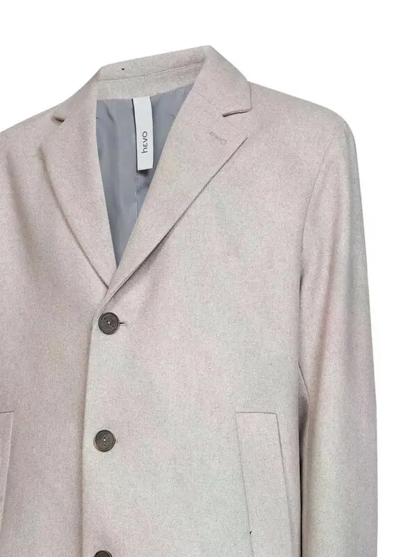 HEVO Cassano Single-breasted Wool-blend Coat