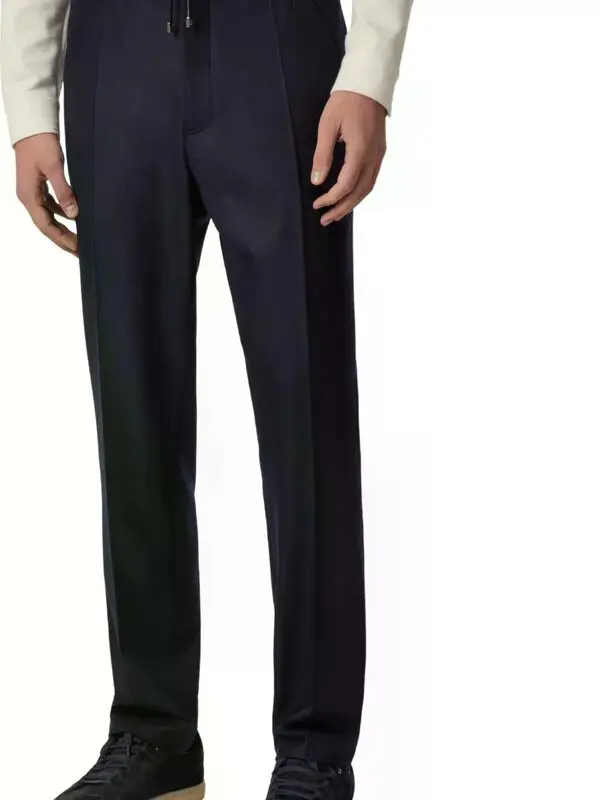 BRETT JOHNSON Drawstring Tailored Track Pants - Blue
