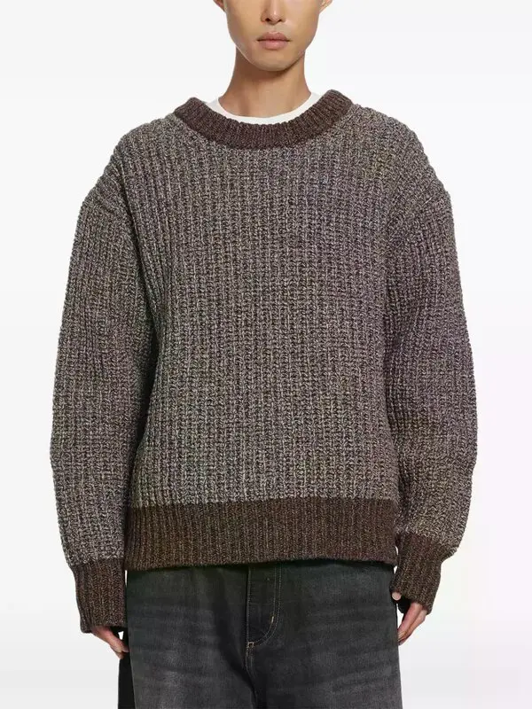 SONG FOR THE MUTE Oversized Chunky-knit Sweater - Brown