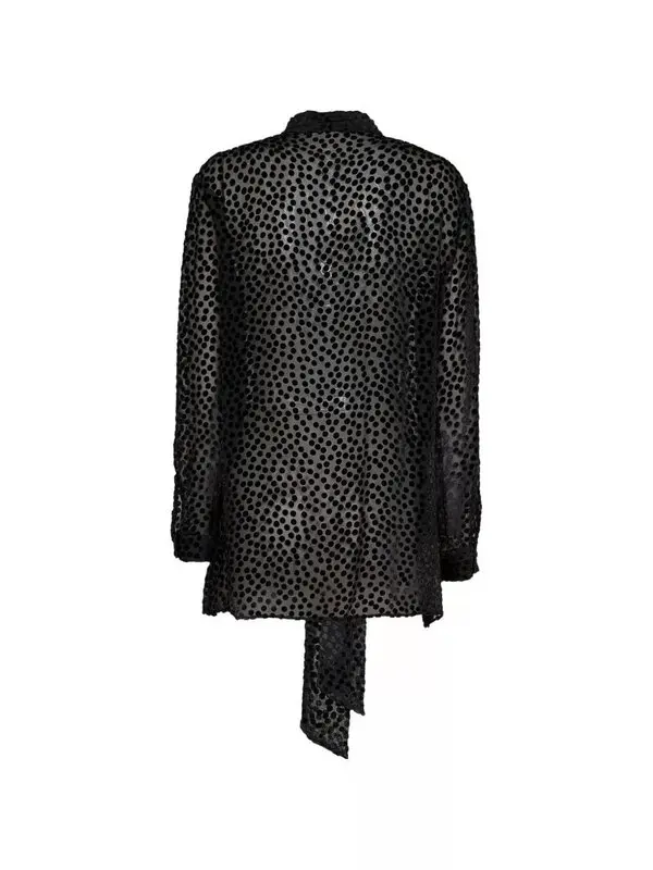 GIANLUCA CAPANNOLO Polka-dot Sheer Shirt