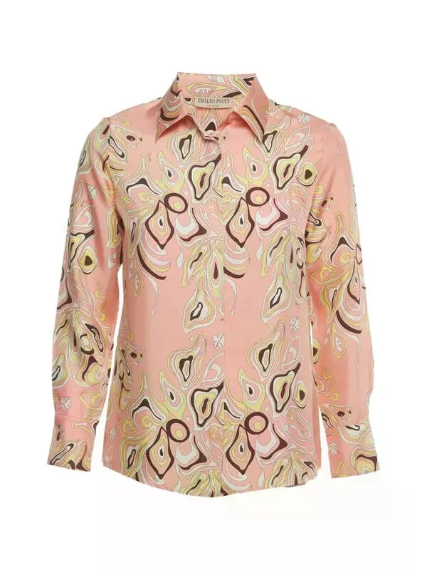 Emilio Pucci Marmo Print Shirt - Pink
